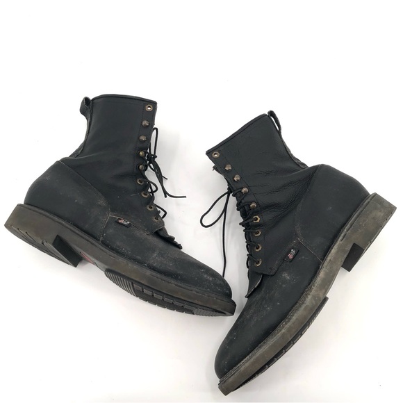 Justin Boots | Shoes | Justin 767 Steel Toe Boots 3eee Safety Work ...